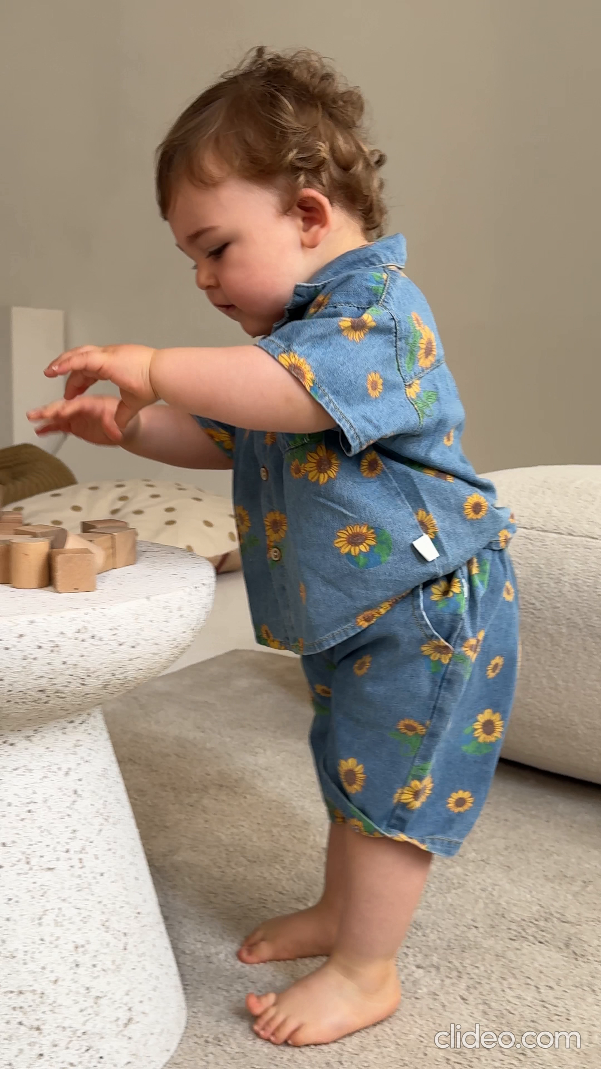 The sunflower denim set – MINIMONO